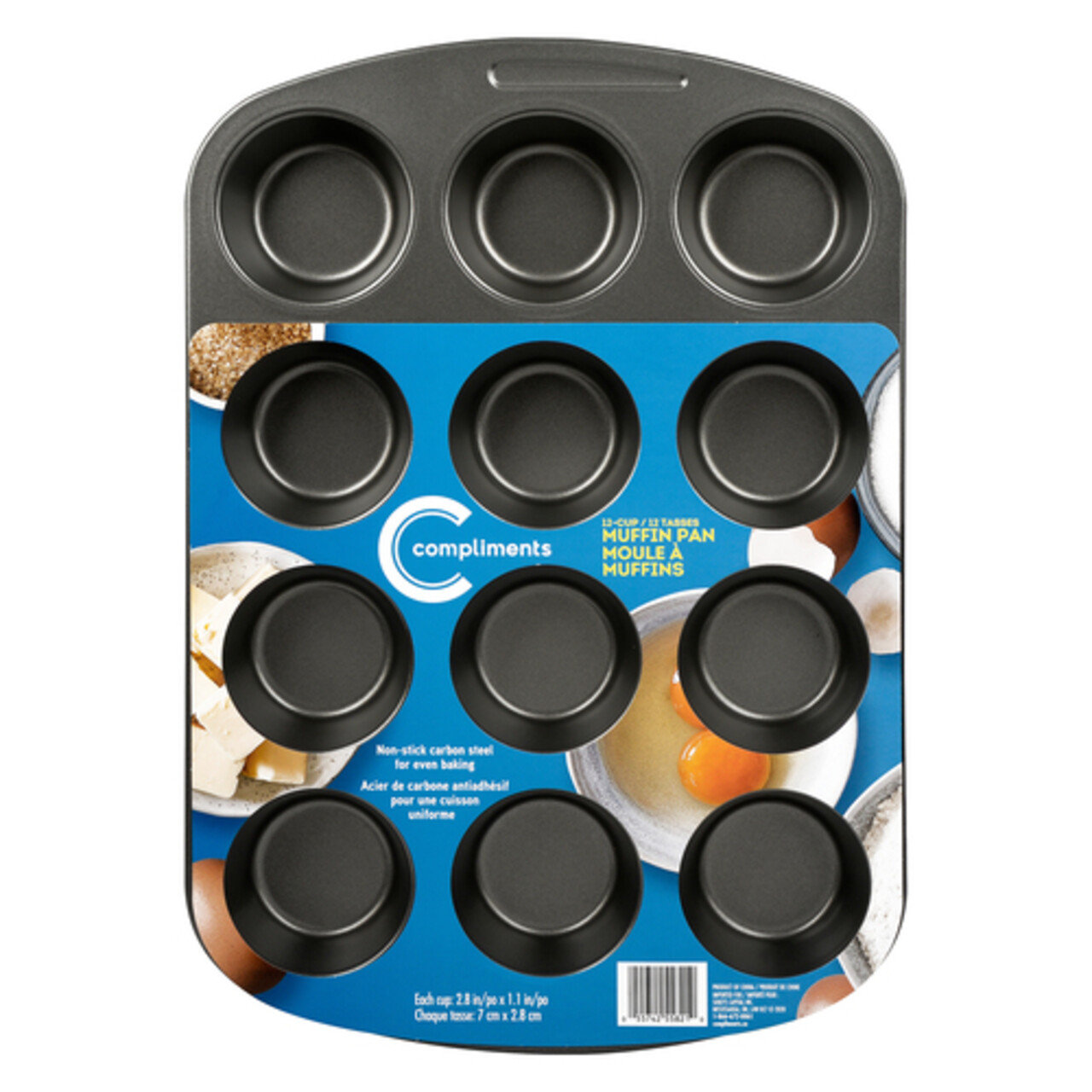 Compliments Muffin Pan 12 Cup 1 Pack - Voilà Online Groceries & Offers