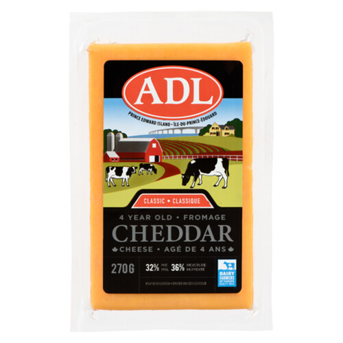 ADL Cheddar Cheese 4 Year Old Classic 270 g - Voilà Online Groceries ...