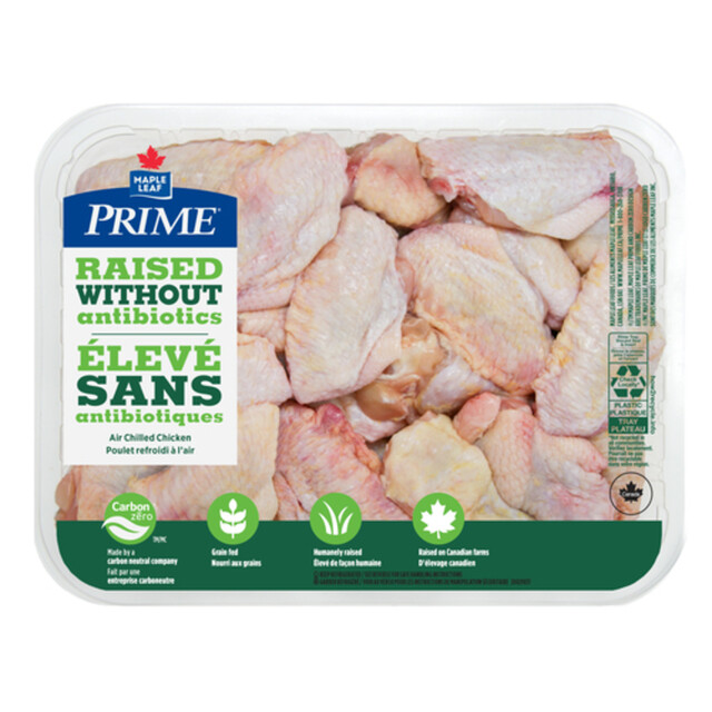 Prime Split Chicken Wings Raised Without Antibiotics 16 Pieces - Voilà Online Groceries & Offers