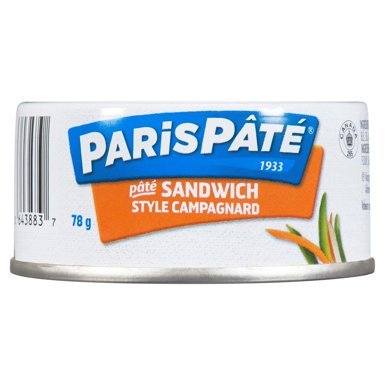 Paris Pâté Sandwich Spread Country Style 78 g - Voilà Online Groceries ...