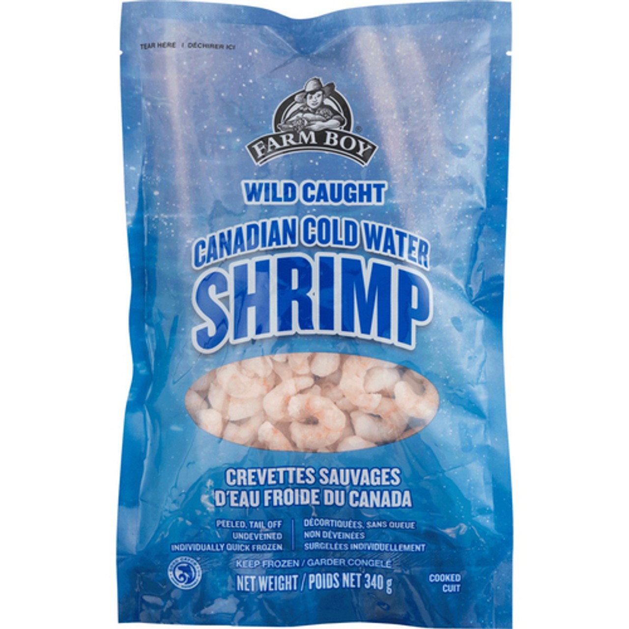 Farm Boy Frozen Shrimp Wild Caught Canadian Cold Water 340 g - Voilà ...