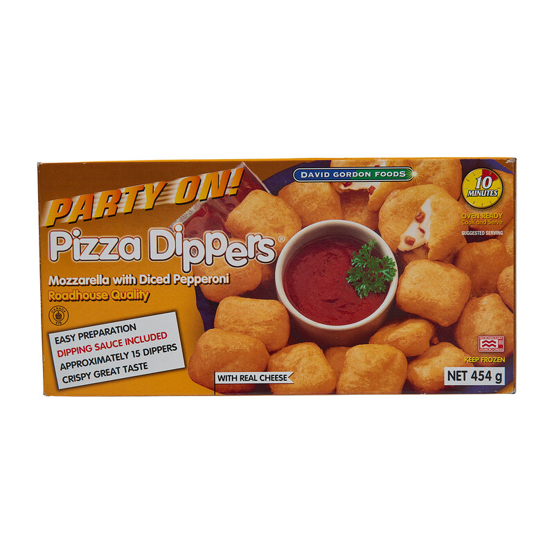 David Gordon Foods Party On Frozen Pizza Dippers 454 g - Voilà Online ...
