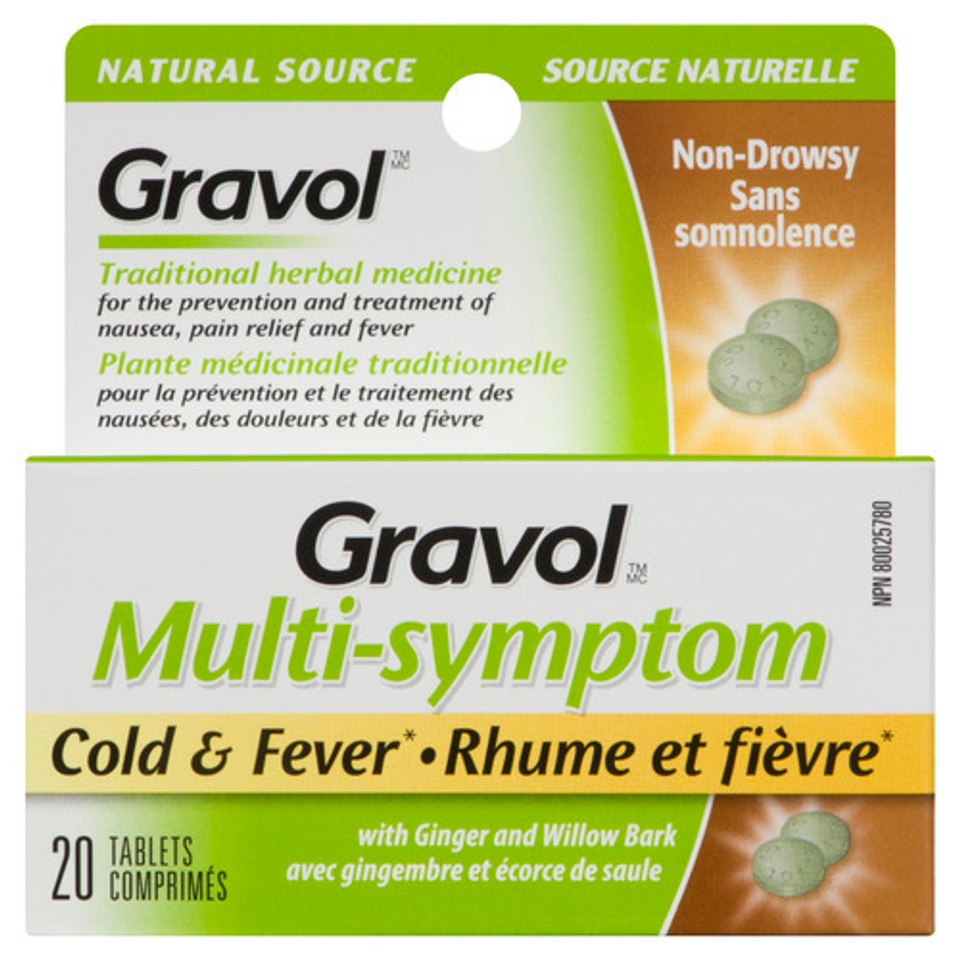 Gravol Tablets Multi Symptom 20 Count - Voilà Online Groceries & Offers