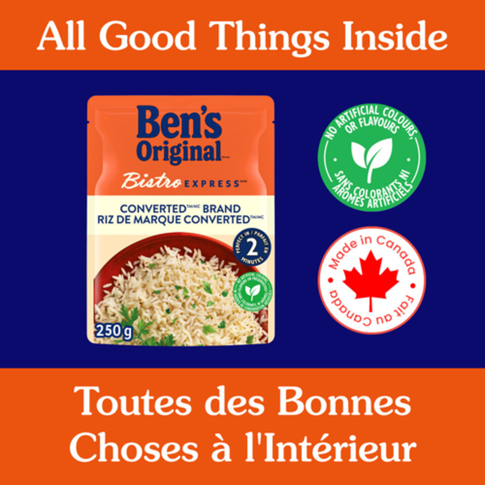 Ben's Original Bistro Express White Rice Converted Long Grain 250 g ...