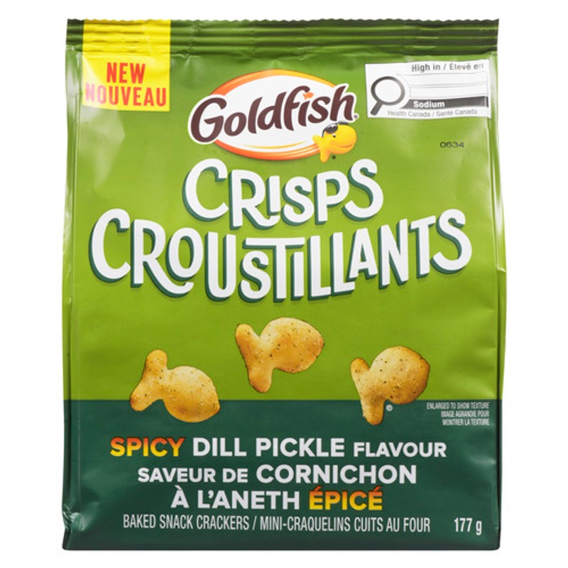 Pepperidge Farm Goldfish Crackers Spicy Dill Pickle 177 g - Voilà ...