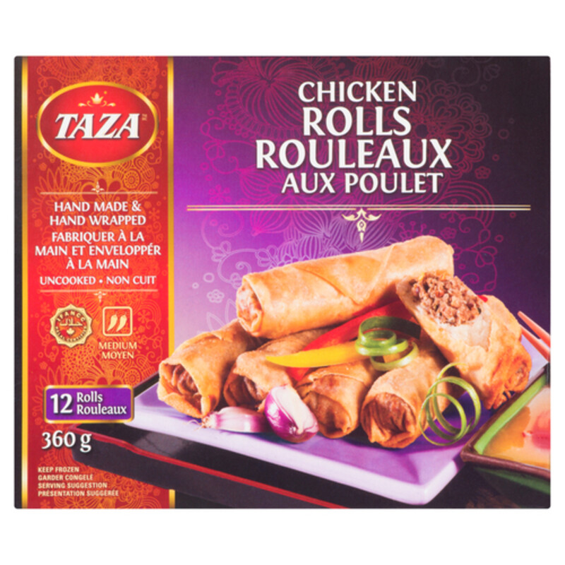Taza Chicken Rolls 360 g (frozen) - Voilà Online Groceries & Offers