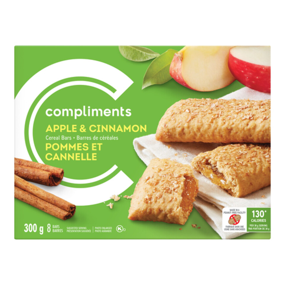 Compliments Cereal Bars Apple Cinnamon 300 g - Voilà Online Groceries ...