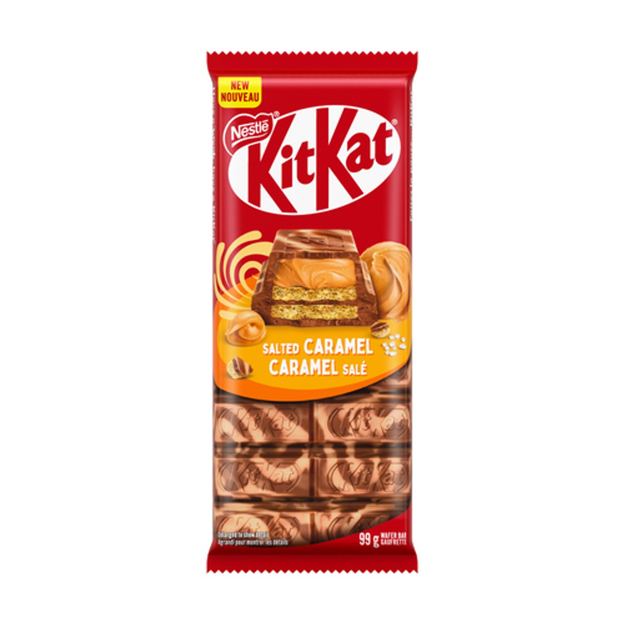 Kit Kat Chocolate Tablet Salted Caramel 99 g - Voilà Online Groceries ...