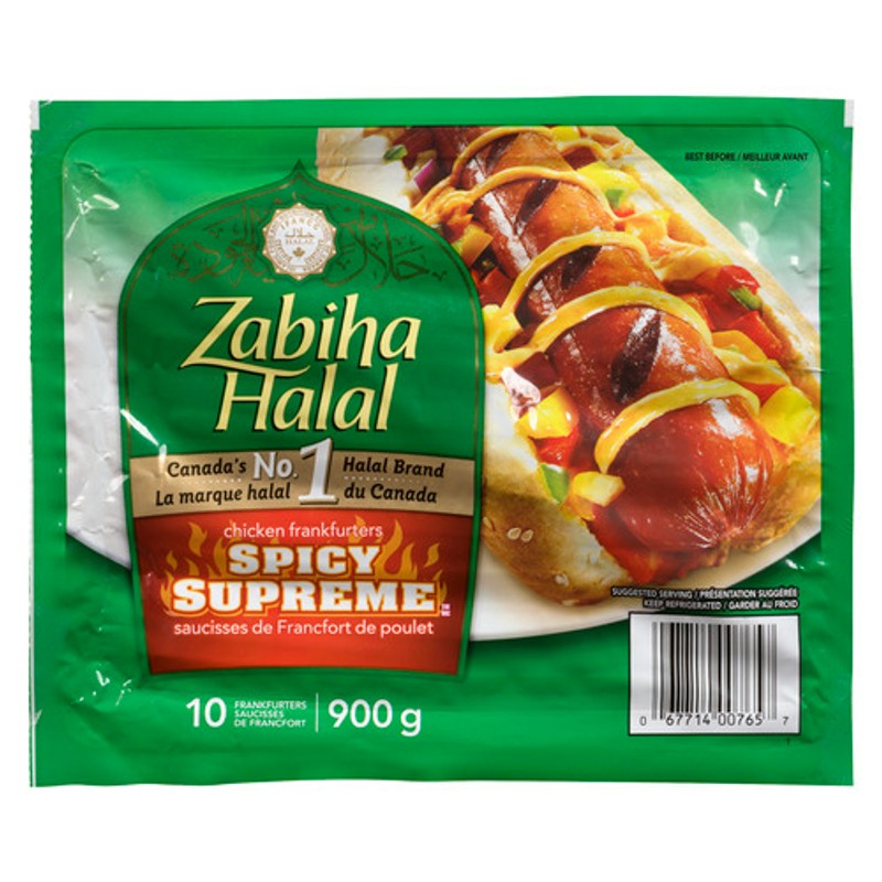 Zabiha Halal Chicken Frankfurters Spicy Supreme 900 g - Voilà Online ...