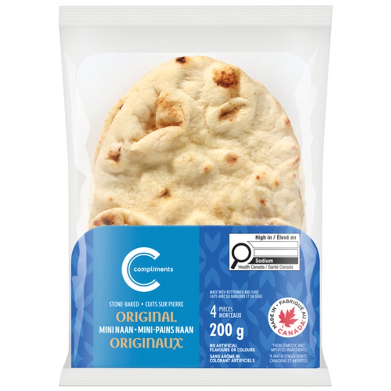 Compliments Naan Original Mini 200 g - Voilà Online Groceries & Offers