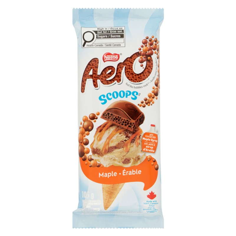 Aero Scoops Chocolate Bar Maple 105 g - Voilà Online Groceries & Offers