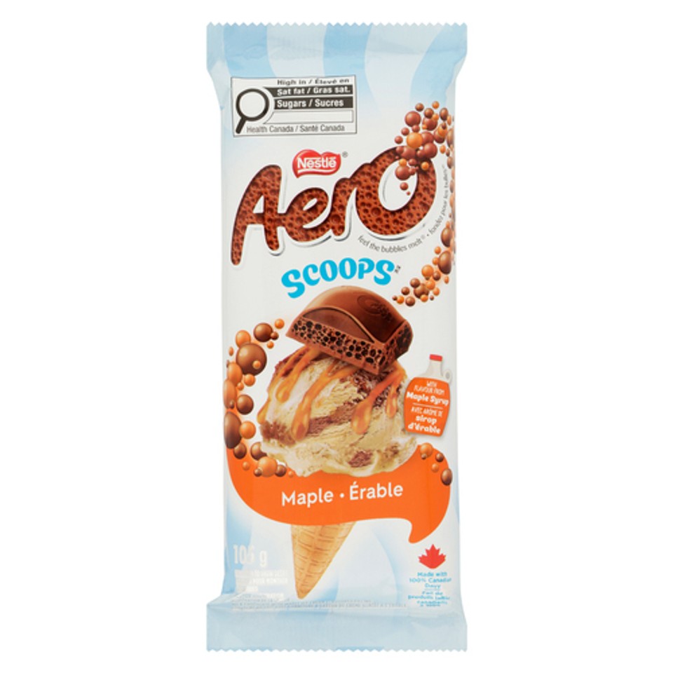 Aero Scoops Chocolate Bar Maple 105 g - Voilà Online Groceries & Offers