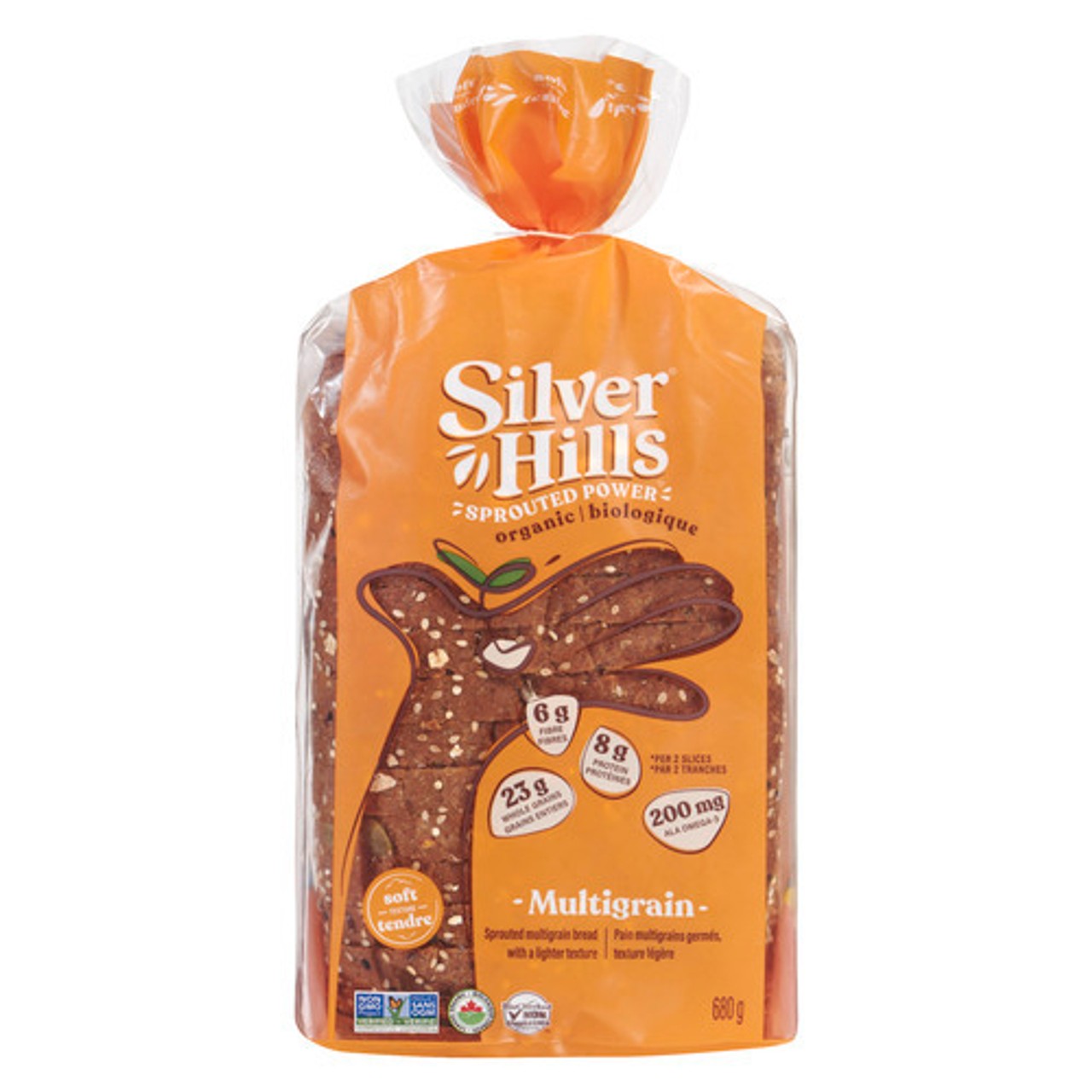 Silver Hills Bakery Organic Multi Grain Bread 680 g (frozen) - Voilà ...
