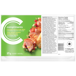 Compliments Submarine Variety Pack Italian Style 375 g - Voilà Online ...