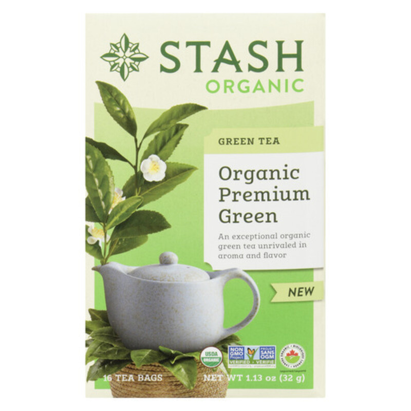 Stash Organic Premium Green Tea 16 Tea Bags 32 g - Voilà Online ...
