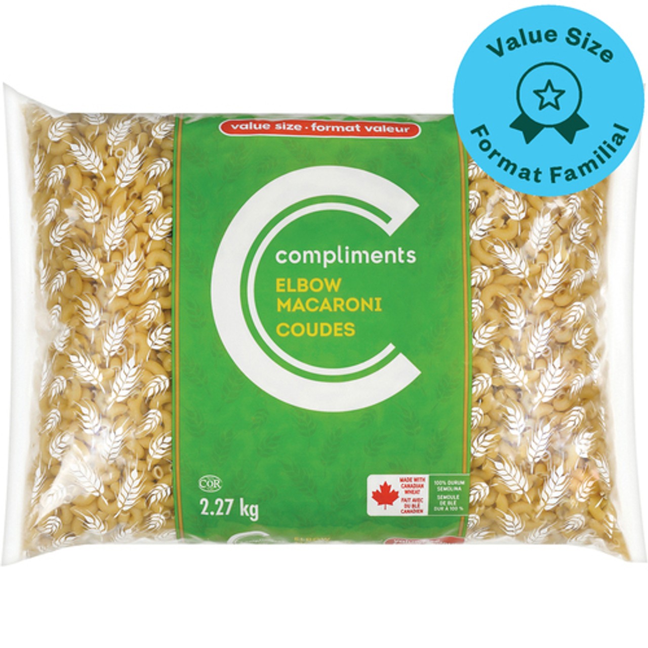 Compliments Pasta Elbow Macaroni 2.27 kg - Voilà Online Groceries & Offers