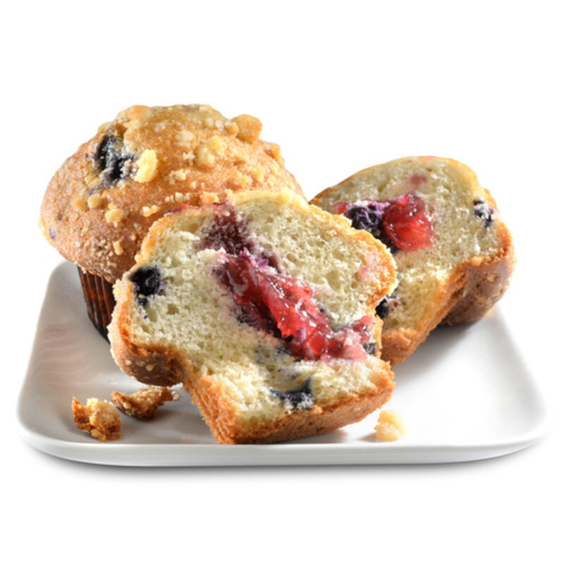 Compliments Muffins Double Berry Greek Yogurt With Raspberry Filling ...
