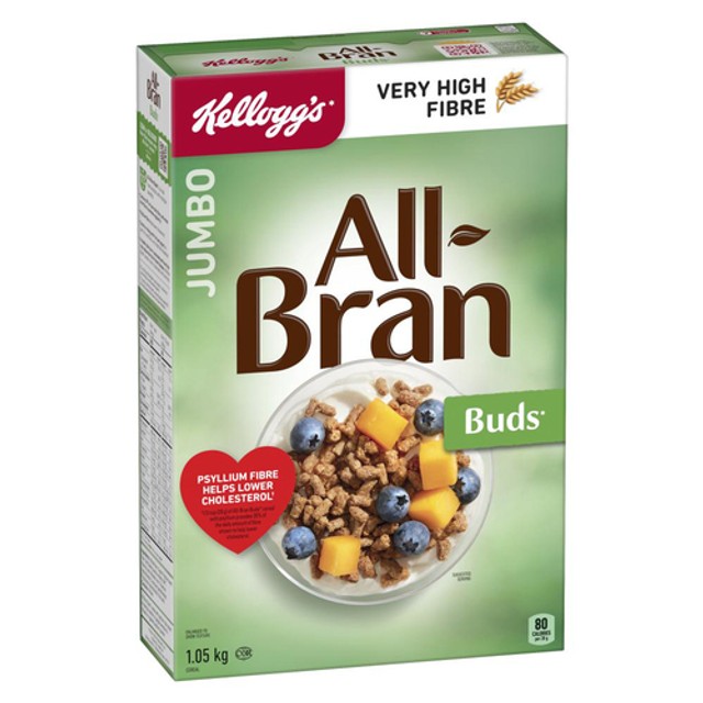 Kellogg's Cereal All Bran Buds Very High Source Of Fiber Value Size 1. ...