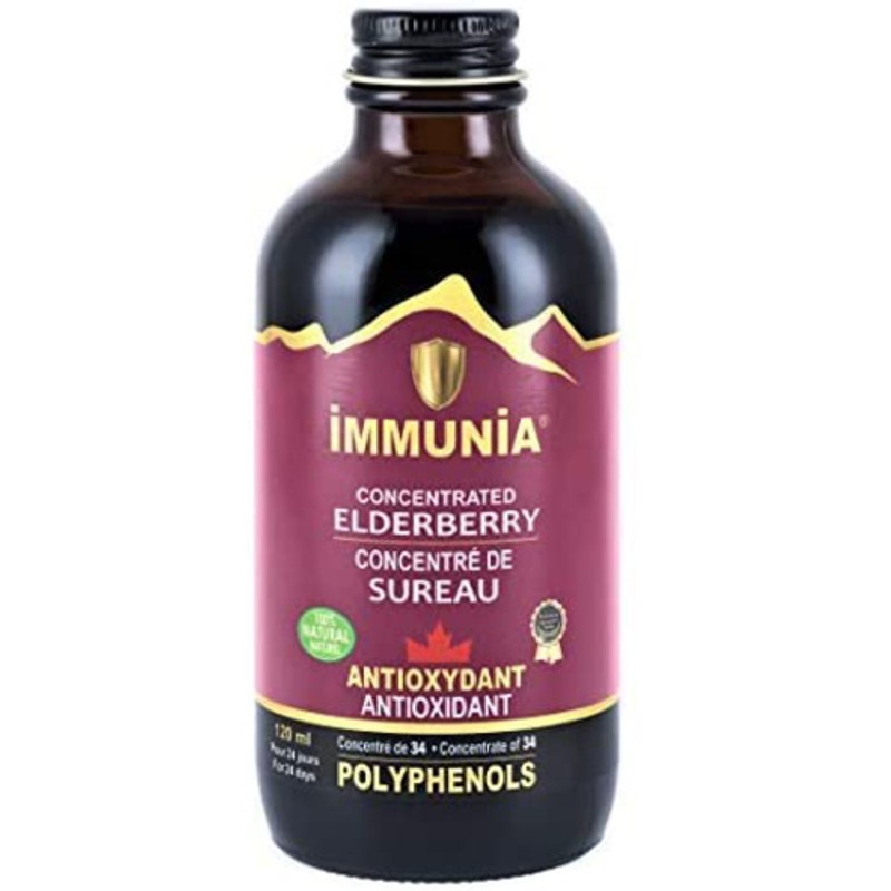 Immunia Organic Concentrate Elderberry 120 ml - Voilà Online Groceries ...