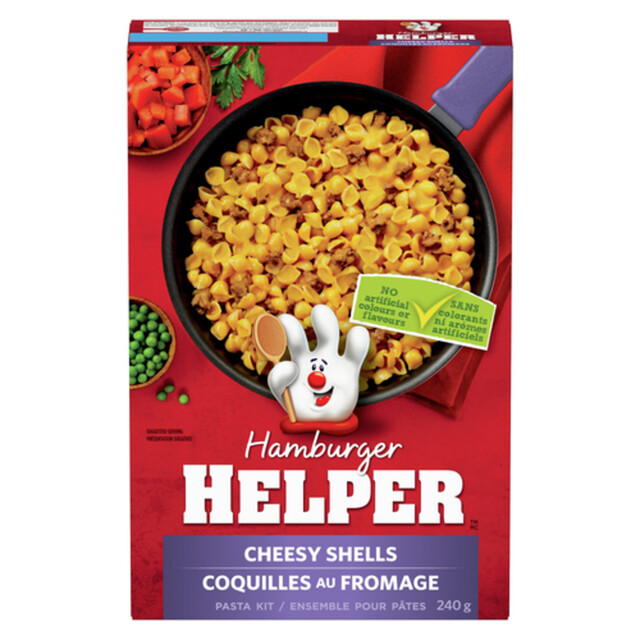 Betty Crocker Pasta kit Hamburger Helper Cheesy Shells 240 g - Voilà ...