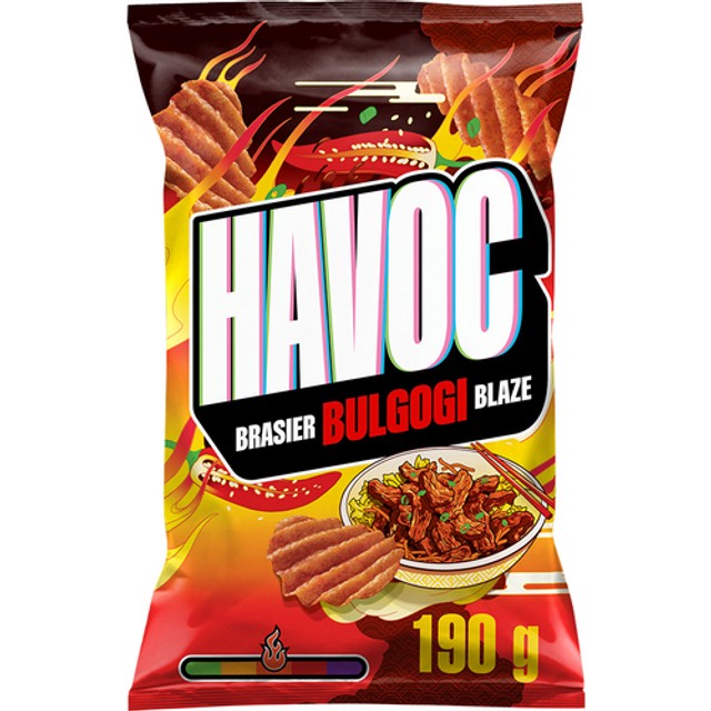 Havoc Potato Chips Bulgogi Blaze Flavoured 190 g - Voilà Online ...