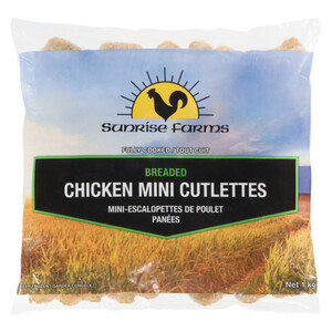 Sunrise Poultry Mini Breaded Chicken Cutlets 1 kg - Voilà Online ...