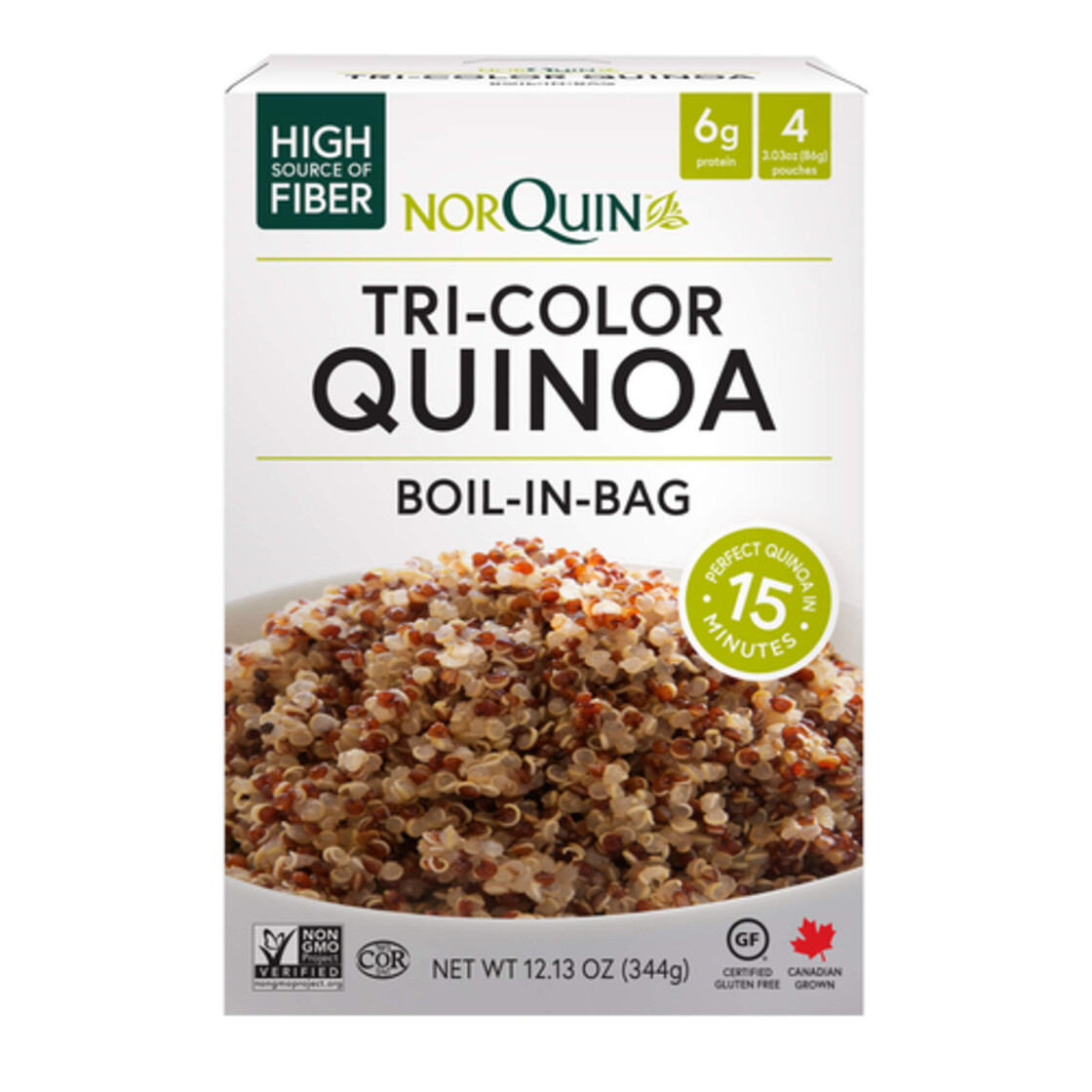 NorQuin Gluten-Free Tri-Color Quinoa Boil-In-Bag 344 g - Voilà Online ...