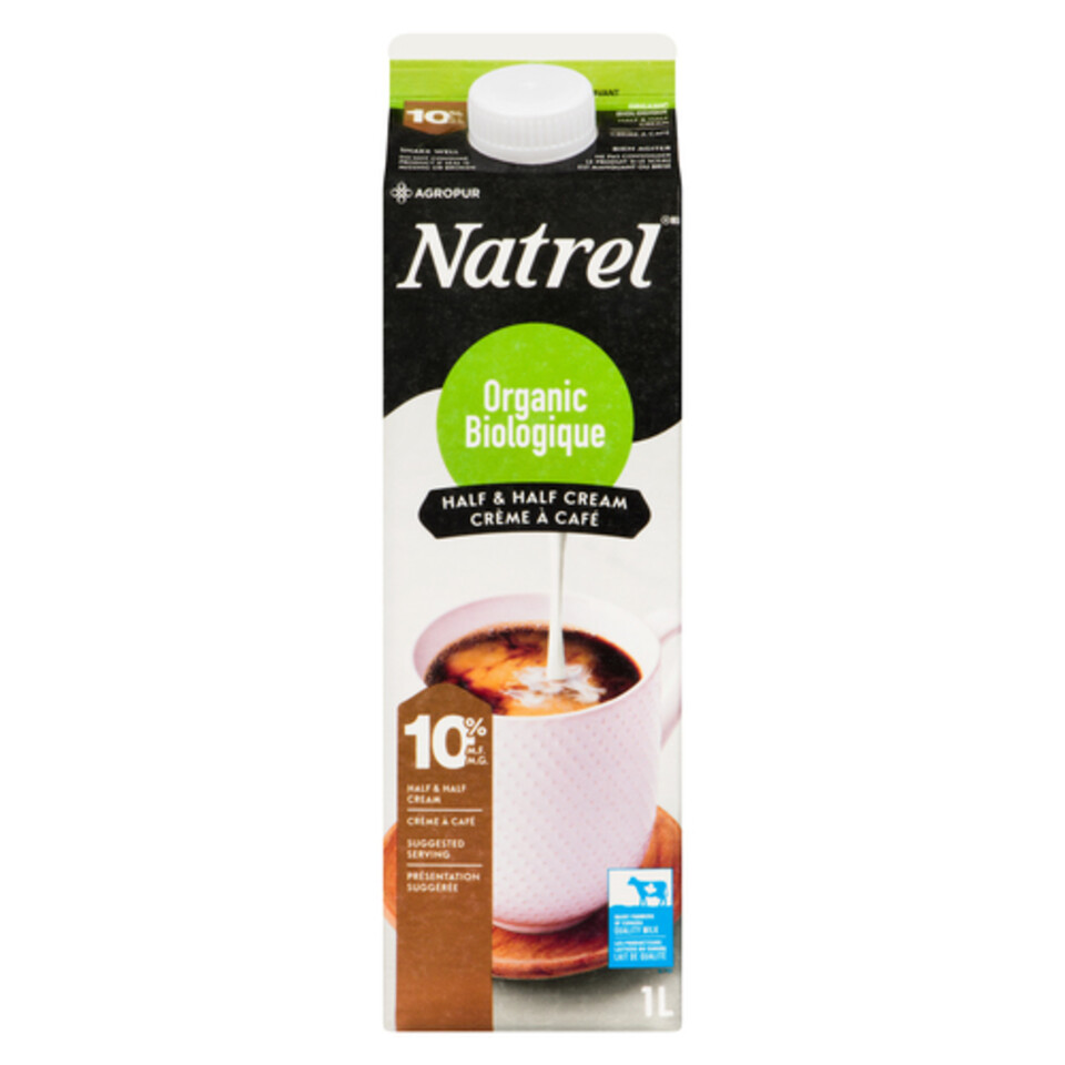 Natrel Organic 10% Coffee Cream Half & Half 1 L - Voilà Online ...