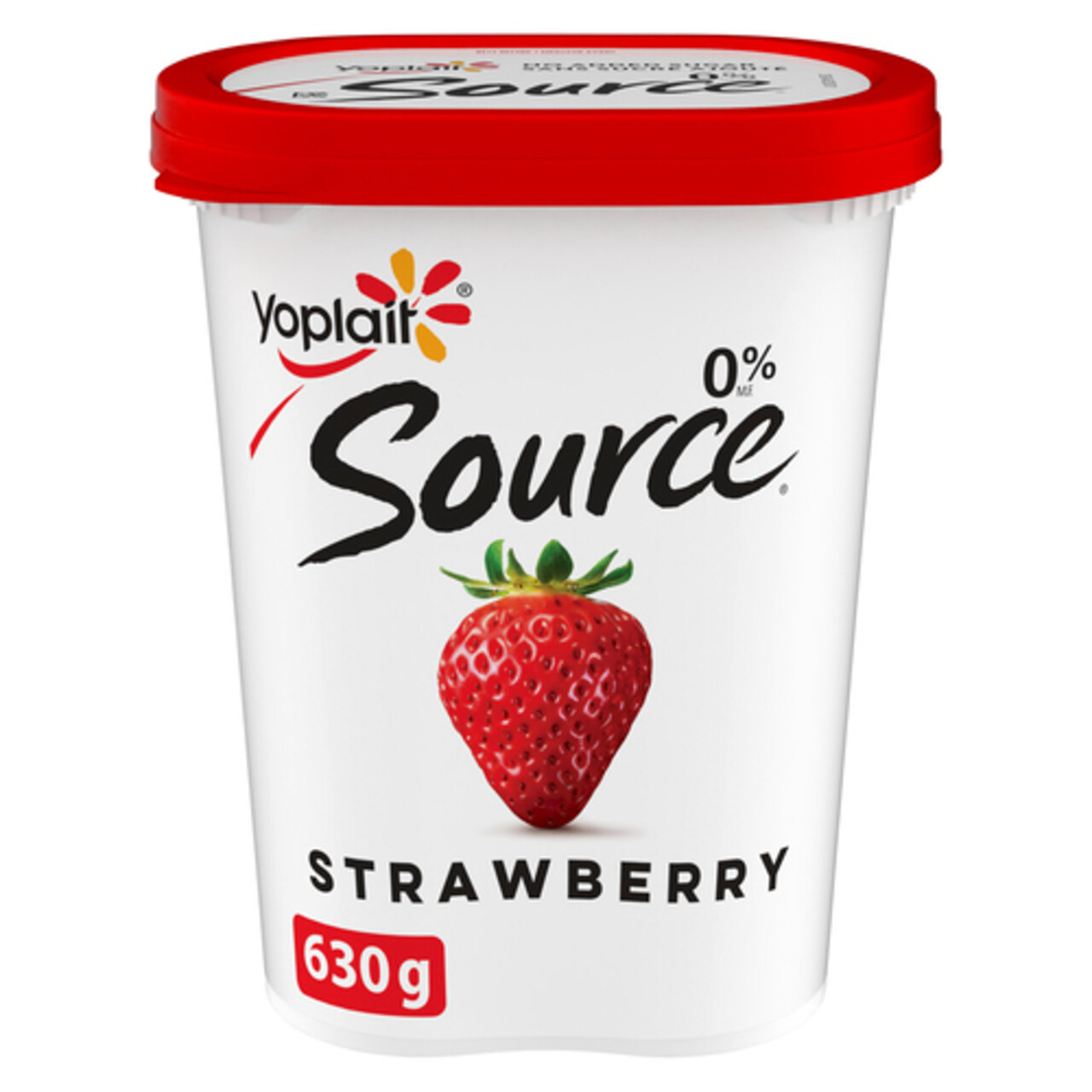 Yoplait Source 0% Smooth Traditional Yogurt Strawberry 630 g - Voilà Online Groceries & Offers