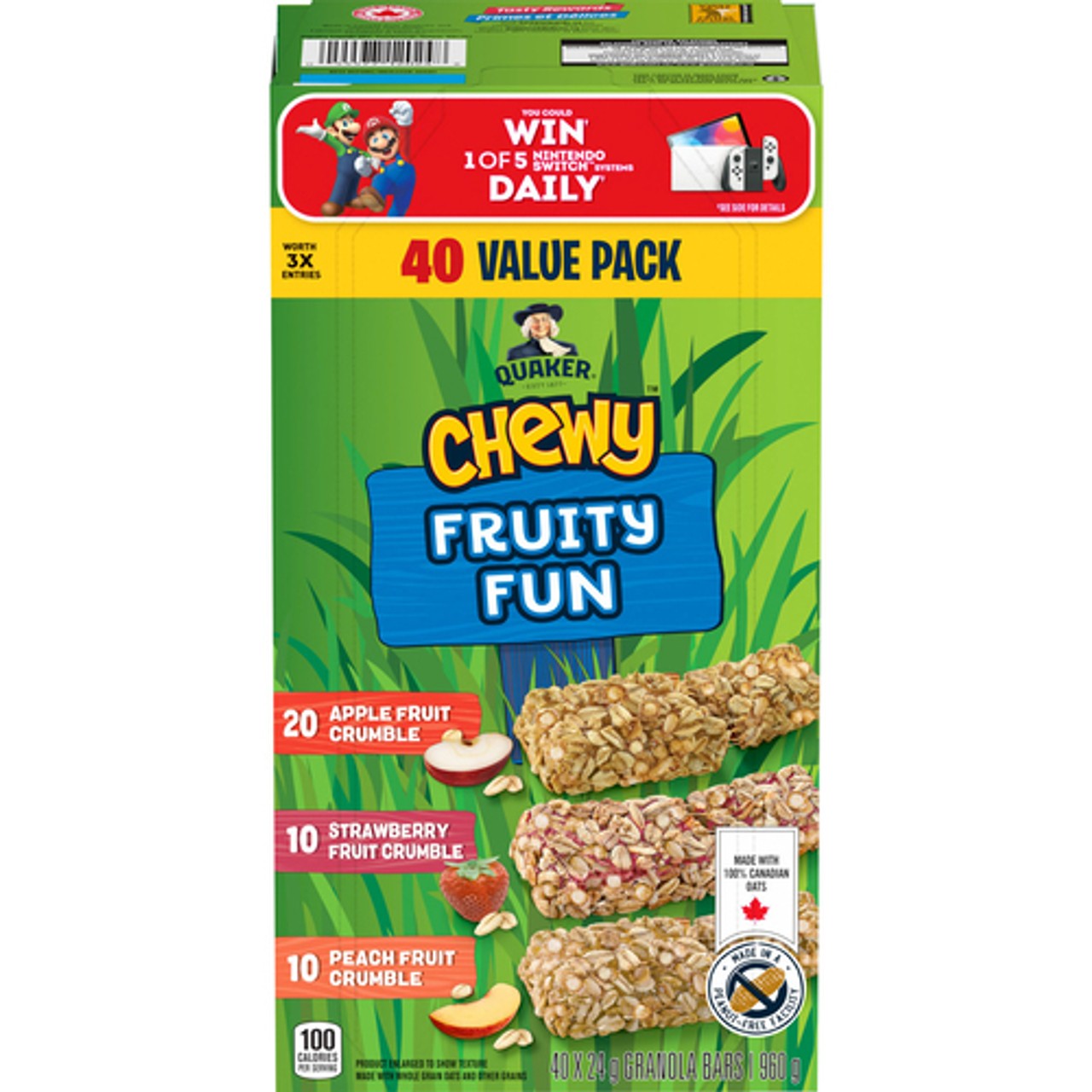 Quaker Chewy Bars Fruity Fun 960 g - Voilà Online Groceries & Offers