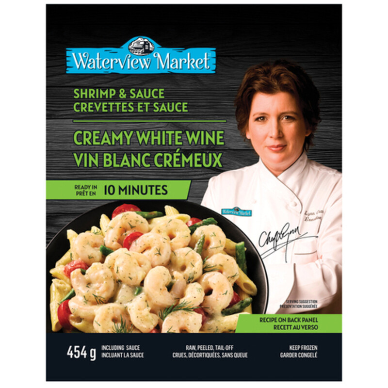 Waterview Market Frozen Shrimp & Sauce Creamy White Wine 454 g - Voilà ...