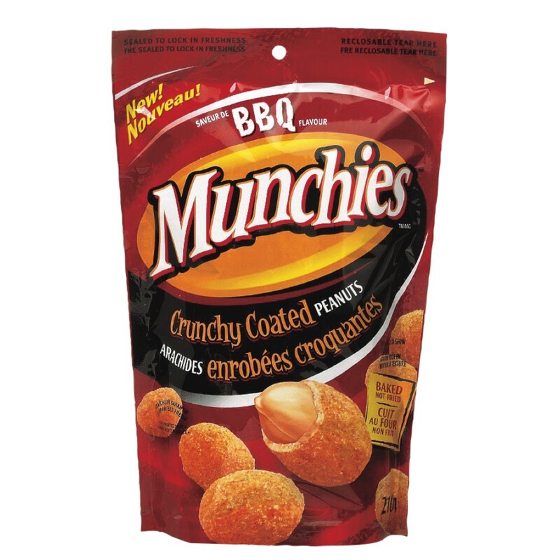 Munchies Crunchy Coated Peanuts BBQ 210 g - Voilà Online Groceries & Offers
