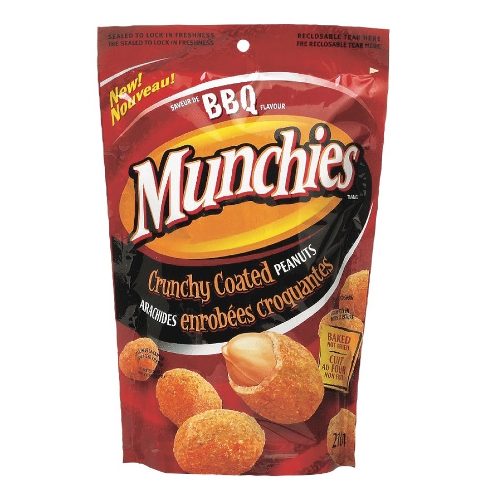 Munchies Crunchy Coated Peanuts BBQ 210 g - Voilà Online Groceries & Offers