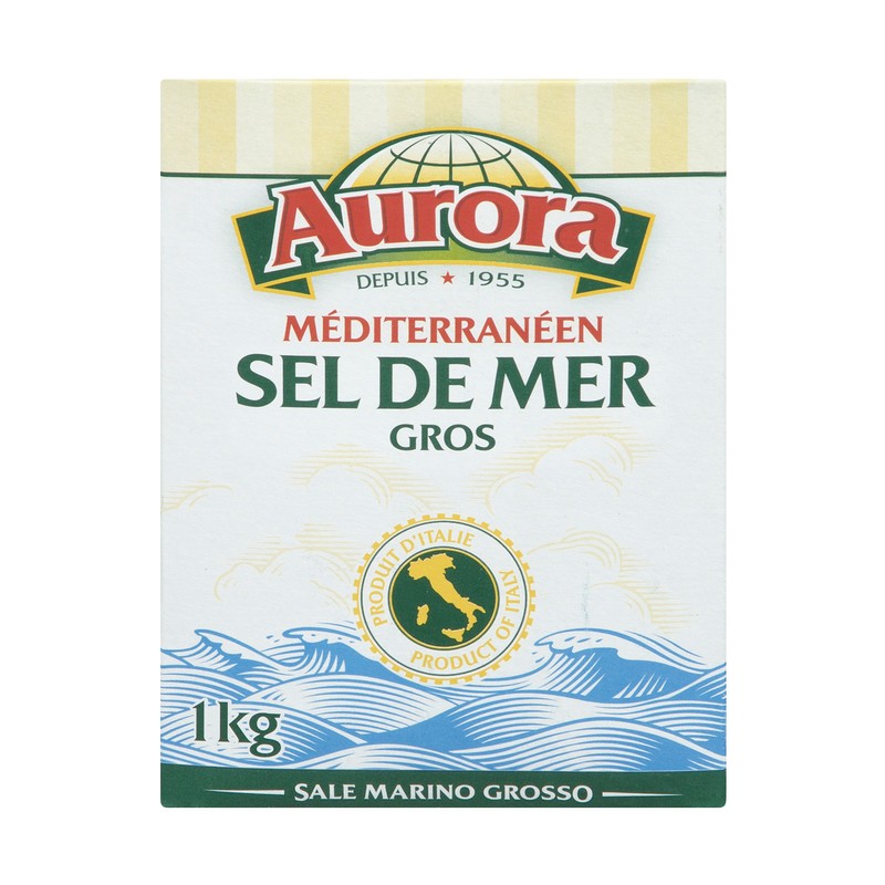 Aurora Sea Salt Mediterranean Coarse 1 kg - Voilà Online Groceries & Offers