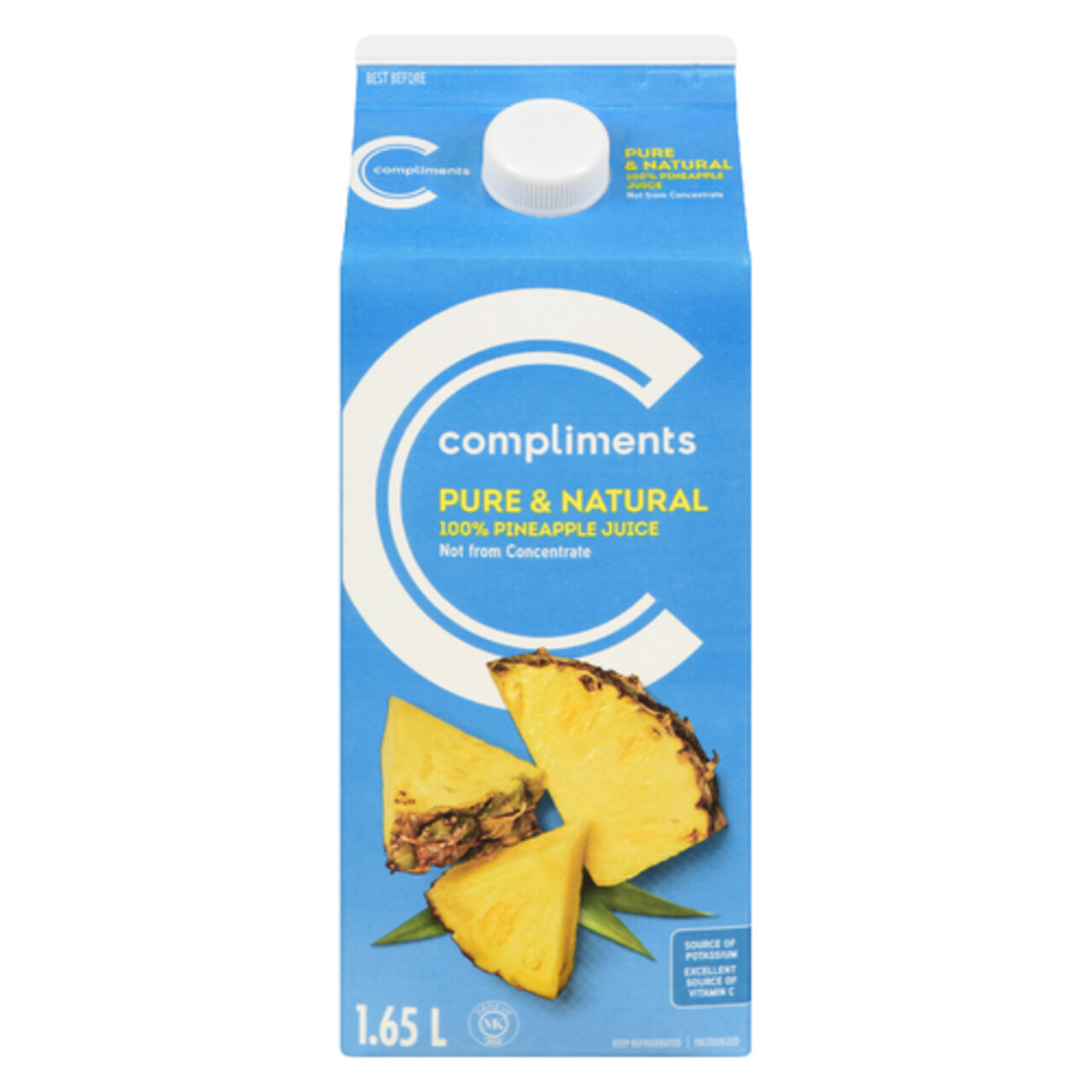 Compliments Juice 100% Pineapple 1.65 L - Voilà Online Groceries & Offers
