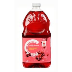 Compliments Juice Cranberry Cocktail 1.89 L (bottle) - Voilà Online ...
