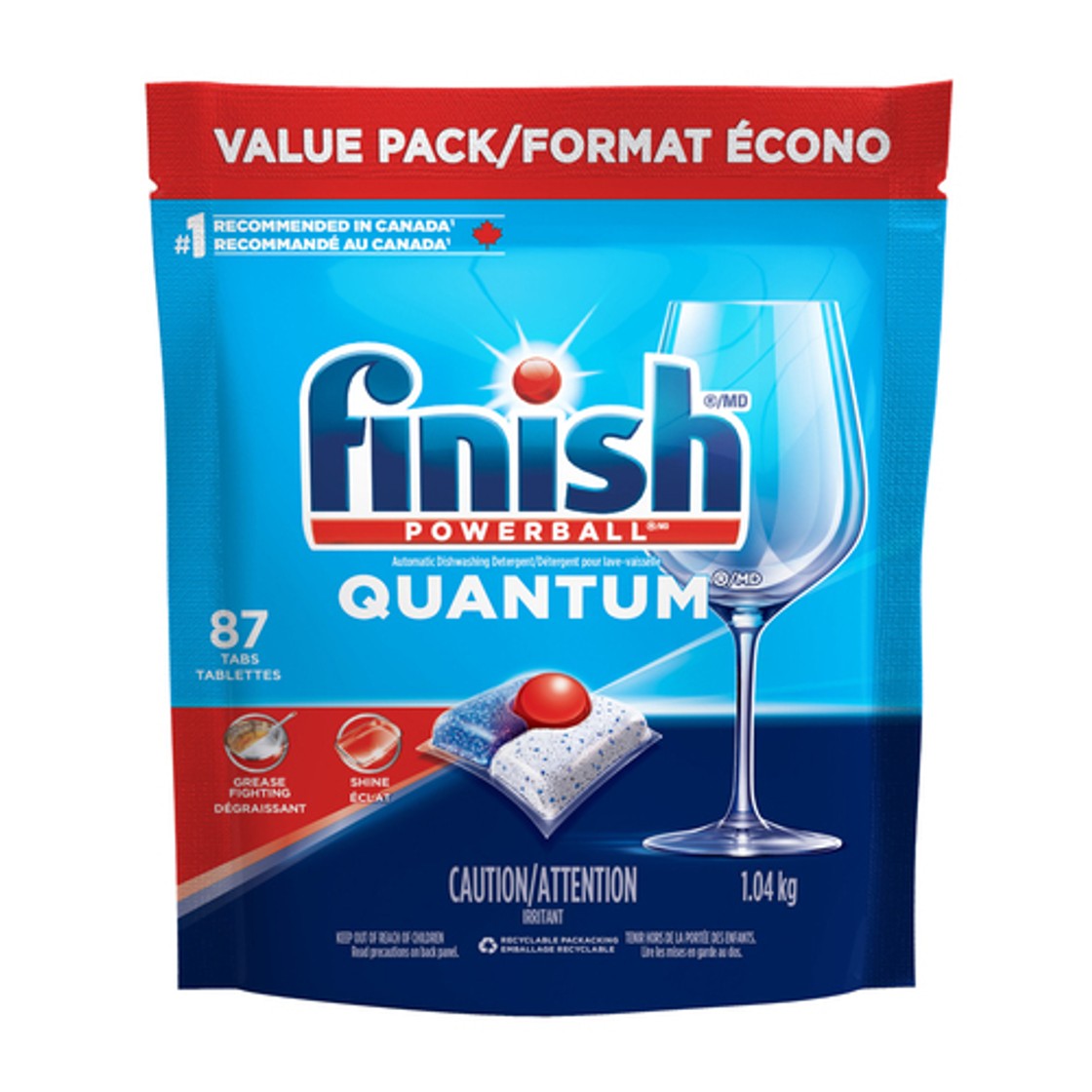 Finish Quantum Dishwasher Detergent Tabs Fresh 87 Count - Voilà Online ...
