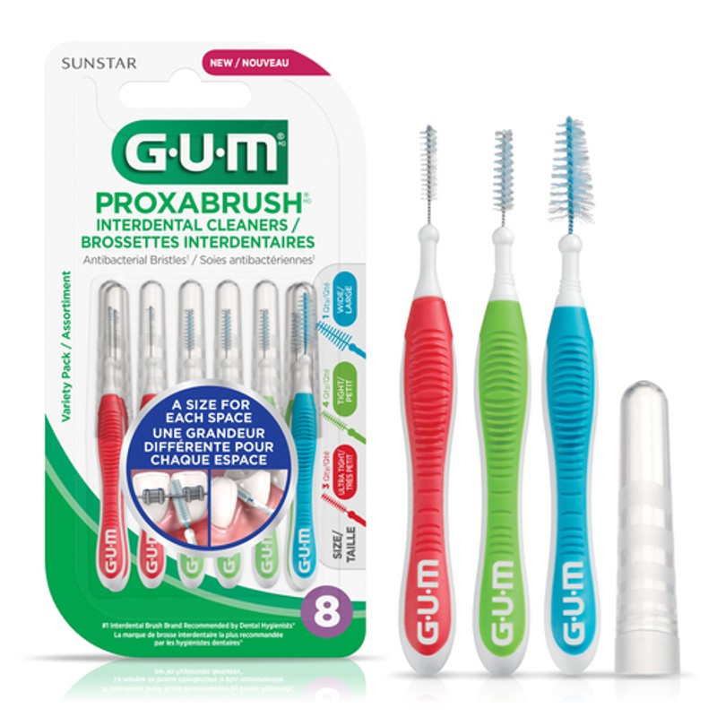 GUM Proxabrush Interdental Cleaners Variety Pack 8 Count - Voilà Online ...