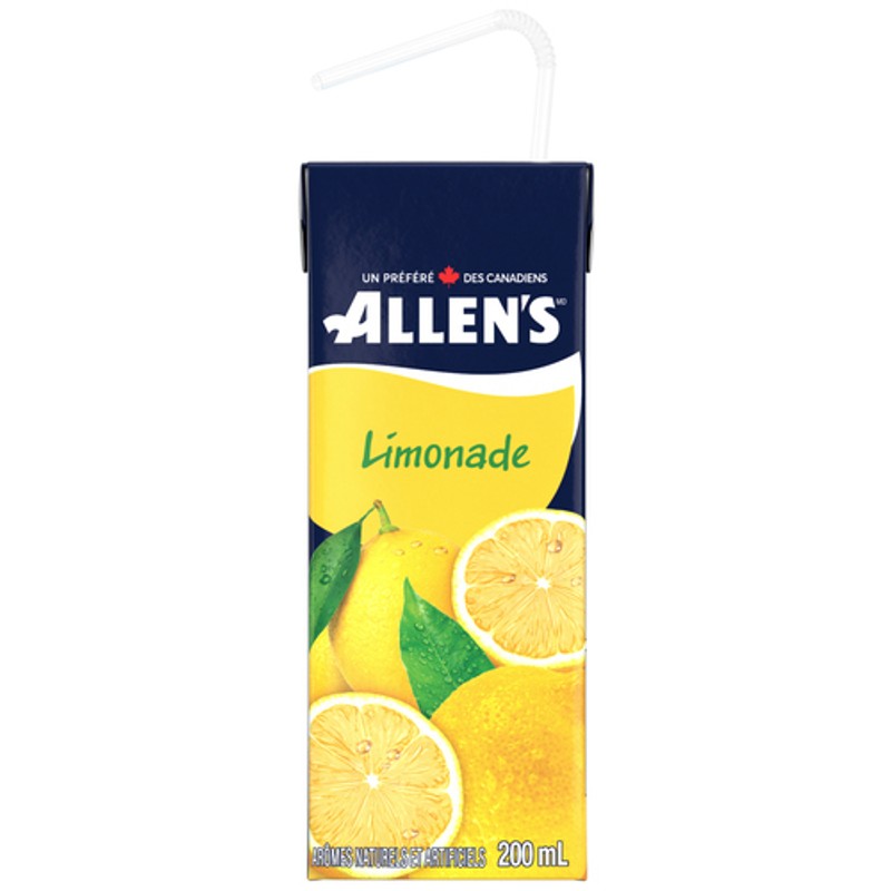 Allen's Lemonade Juice Boxes 8 x 200 ml - Voilà Online Groceries & Offers