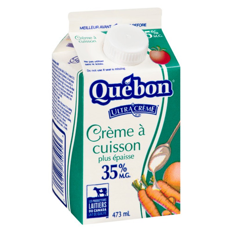 Quebon 35% Cooking Cream Thick 473 ml - Voilà Online Groceries & Offers