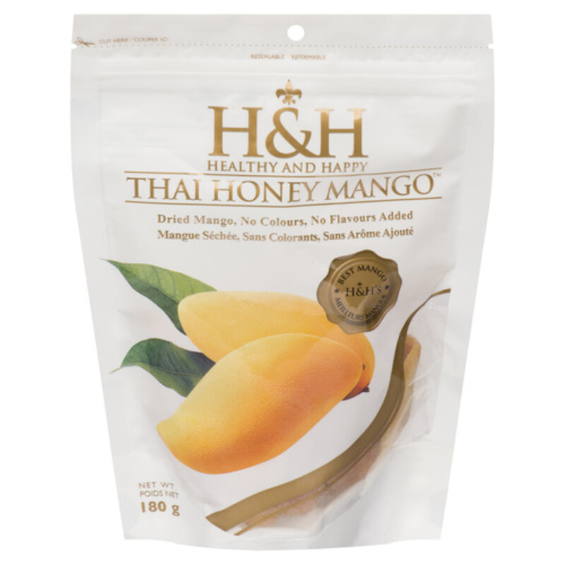 H&H Dry Fruit Thai Honey Mango Dry Fruit 180 g - Voilà Online Groceries ...