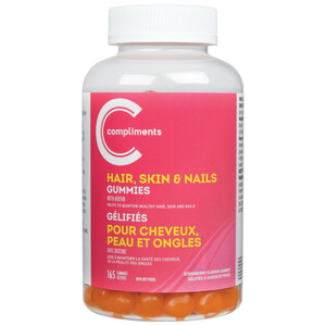 Compliments Supplements Hair Skin And Nails Gummies 165 Count - Voilà ...