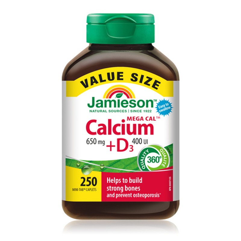 Jamieson Mega Cal Calcium +D3 250 Count - Voilà Online Groceries & Offers