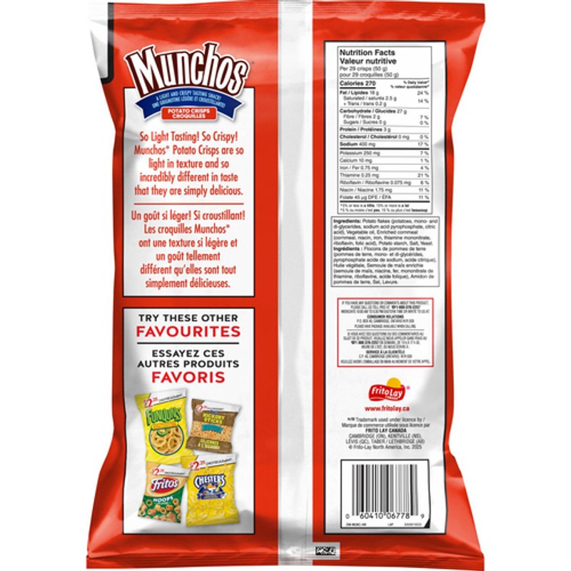 Munchos Potato Crisps 130 g - Voilà Online Groceries & Offers