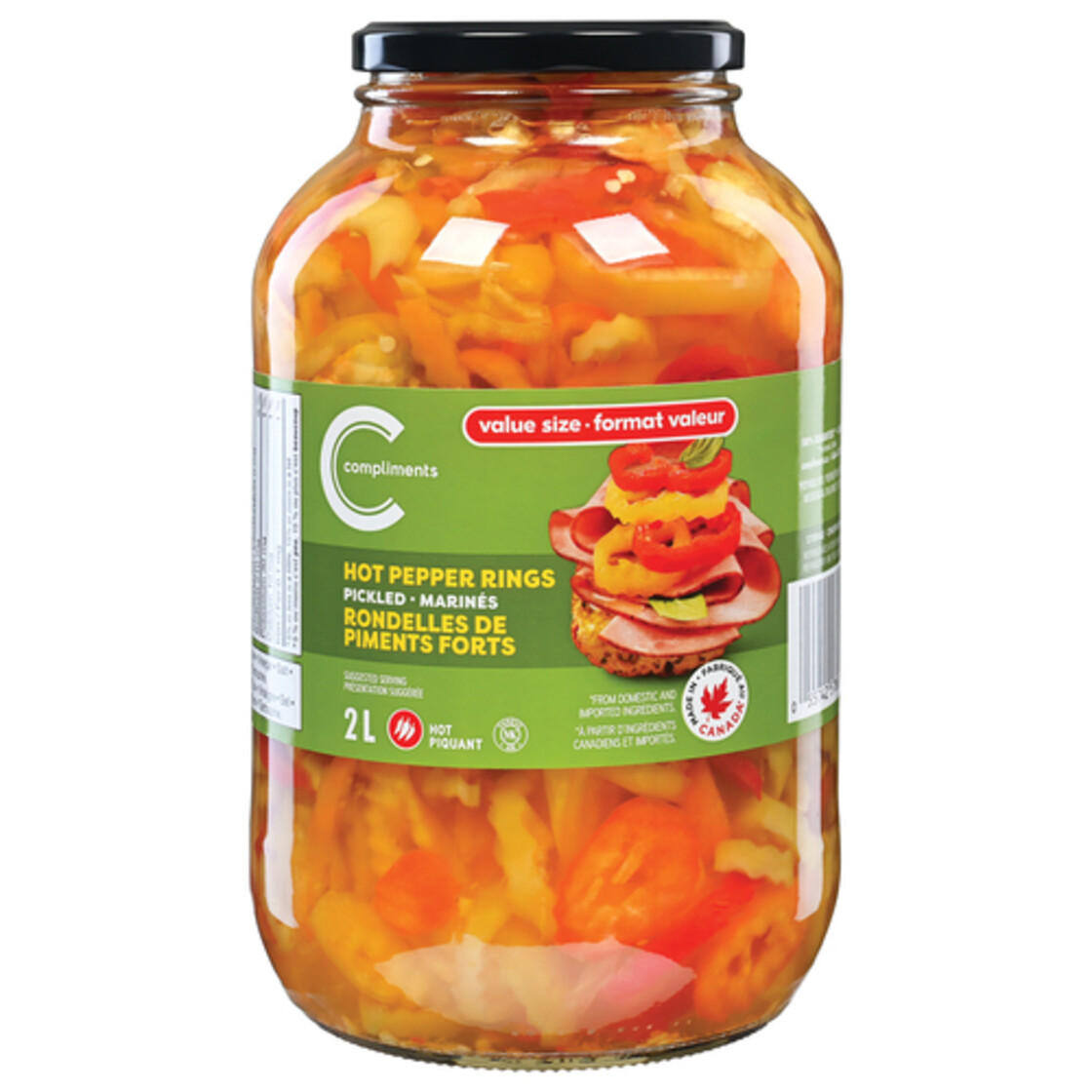 Compliments Pickled Hot Pepper Rings 2 L - Voilà Online Groceries & Offers