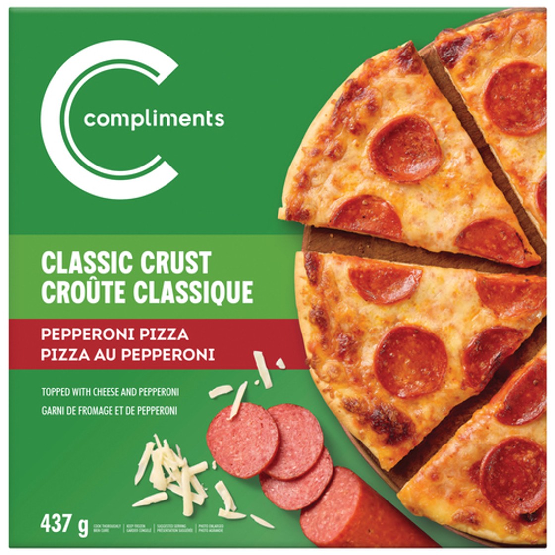 Compliments Frozen Pizza Classic Pepperoni 437 g - Voilà Online ...