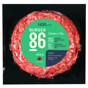 8 Acres Grass-Fed Burger Beef 340 g - Voilà Online Groceries & Offers