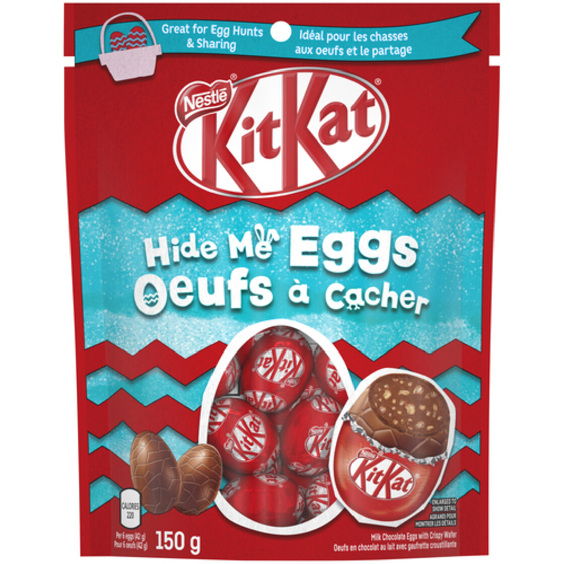 Kit Kat Milk Chocolate Hide Me Eggs 150 g - Voilà Online Groceries & Offers