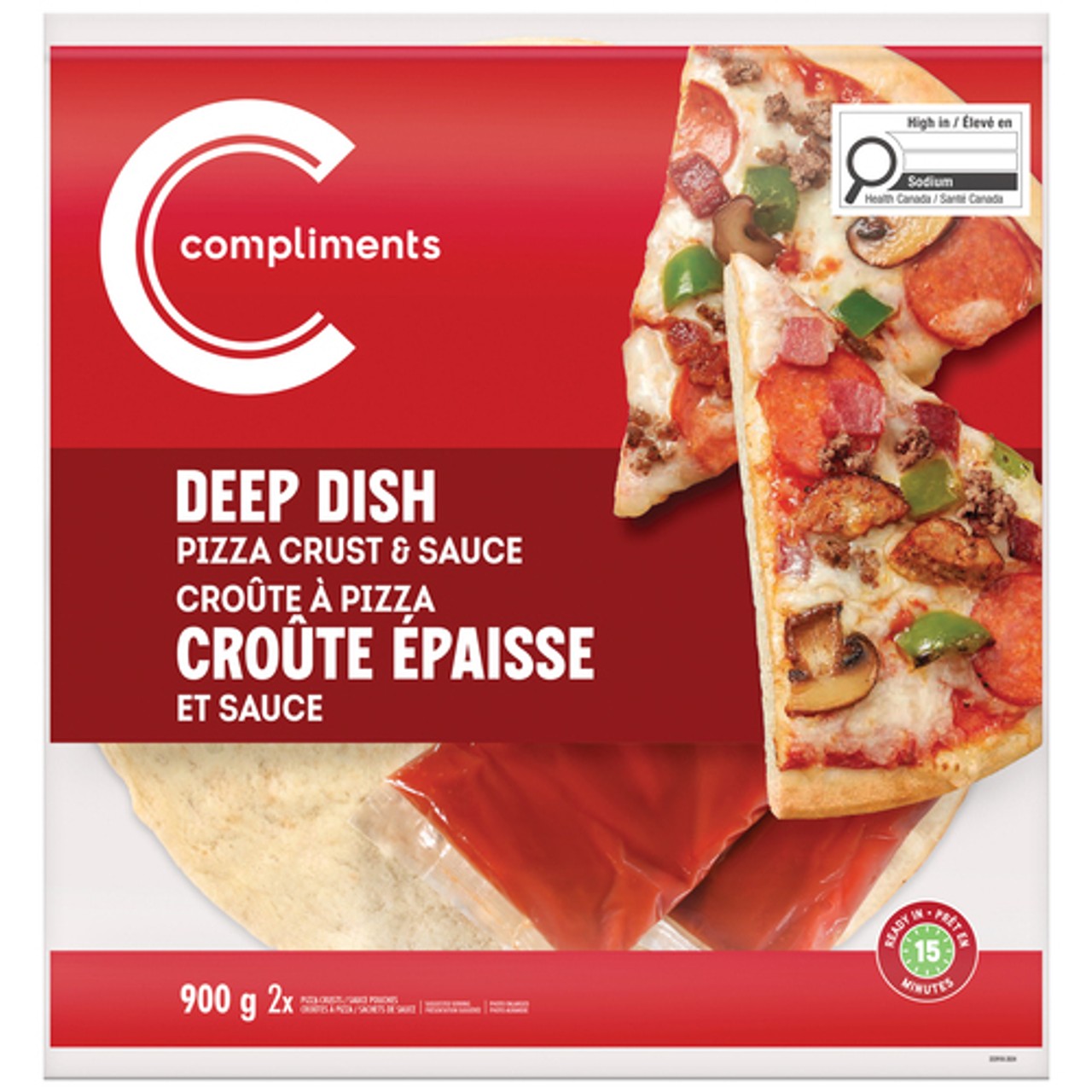 Compliments Deep Dish Pizza Starter Kit 900 g - Voilà Online Groceries ...