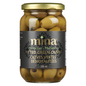 Mina Olives Green Pitted 350 ml - Voilà Online Groceries & Offers
